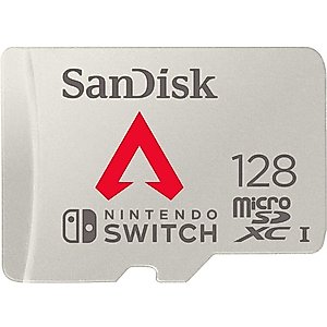 SanDisk 128GB MicroSD Nintendo Switch SD Card 2 Pack Apex Legends Edition Memory Card for Switch & Switch Lite (SDSQXAO-128G-GN6ZY) Bundle with (1) Micro SDXC Card Reader