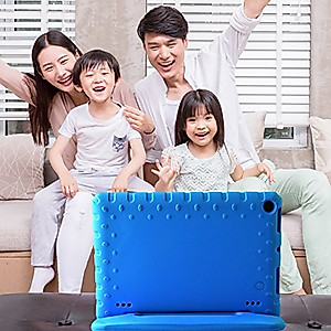 LTROP Fire HD 10 Case 2019 (Previous Model) Shock Proof Fire HD 10 Tablet Case for Kids (7th Generation and 9th Generation, 2017 and 2019) NOT for 2021 Released 11th Generation - Blue