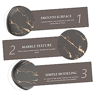 Didiseaon 2pcs Marble Storage Tray Small Ceramic Oval Display Tray Oval Jewelry Tray Ceramic Serving Dishes Makeup soap Dish Holder Sundries Organizing Tray Marbling Ceramic Plate Ceramics