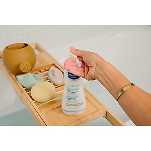 Mustela Stelatopia Eczema-Prone Skin Cleansing Gel - Baby Face & Body Wash with Natural Avocado & Sunflower Oil - Fragrance-Free & Tear Free - 16.9 fl. oz.