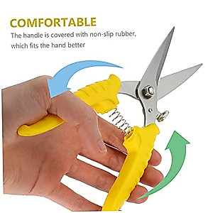 VILLFUL 1pc Pruning Shears Pruners Bonsai Cutters Gardening Trimming Tool Labor Saving Scissor Gardening Tool Yard Pruning Tools Gardening Supplies Jagged Stainless Steel
