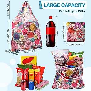 Paterr 50 Pack Reusable Grocery Bags Foldable Shopping Bags Bulk Washable Grocery Tote with Carry Pouch for Groceries(Classic)