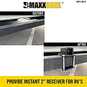 MaxxHaul 50173 Hitch 2" x 2" Receiver Adapter for RV Bumper
