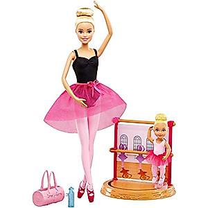 Barbie Doll Dance Coach Play Set with Working Stage!