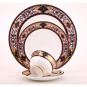 16 Piece Dinnerware Sets, Round Dinner Plate, Scratch Resistant, Microwave, Oven , Dishwasher Safe