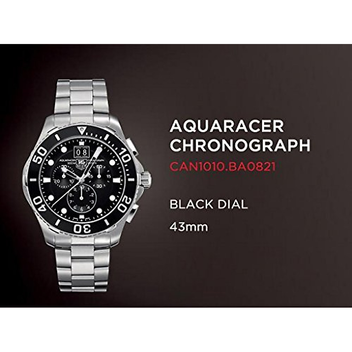 TAG Heuer Men's CAN1010BA0821 Aquaracer Stainless Steel Chronograph Watch