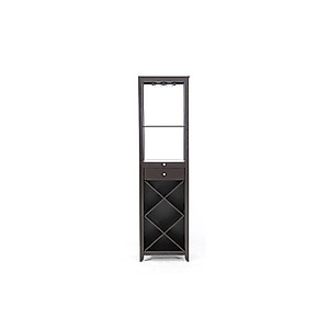 Baxton Studio Austin Wood Modern Wine Tower, Brown, Medium (RT190-OCC)