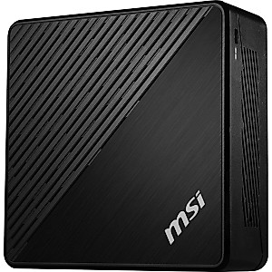 MSI Cubi 5 Mini PC, Intel Core i5-10210U, 8GB Memory, 256GB SSD, WiFi 6, BT 5.1, USB Type-C, Dual Display, Silent, Black, Windows 11 Home (10M-647US)