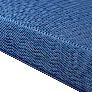 Olee Sleep 10 Inch New Safe Comfort Memory Foam Mattress, Blue, Full