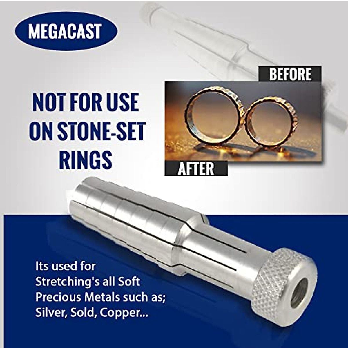 MegaCast Metal Ring Stretcher Rathburn 6-1/2 Inches