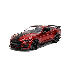 Big Time Muscle 1:24 2020 Ford Mustang Shelby GT 500 Die-cast Car Candy Red, Toys for Kids and Adults
