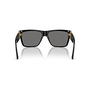 Versace Man Sunglasses Black Frame, Dark Grey - Polar Lenses, 59MM