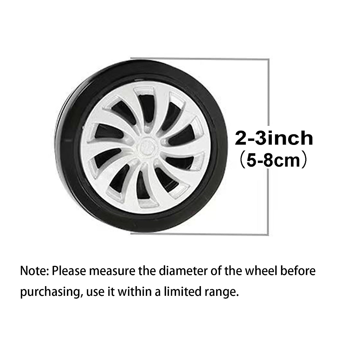 Generic 8 Pcs Luggage Wheel Covers - Protects Hard Suitcases, Reduces Noise, Dopamine Inspired Color