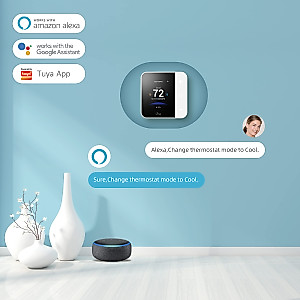 Vine Wi-Fi 7day & 8 Period Programmable Smart Home Thermostat - Wi-Fi TJ-919E, Compatible with Alexa & Google Assistant - 6th Gen…