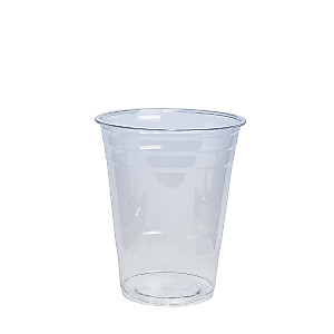 Comfy Package [100 Pack - 16 oz.] Crystal Clear PET Plastic Cups