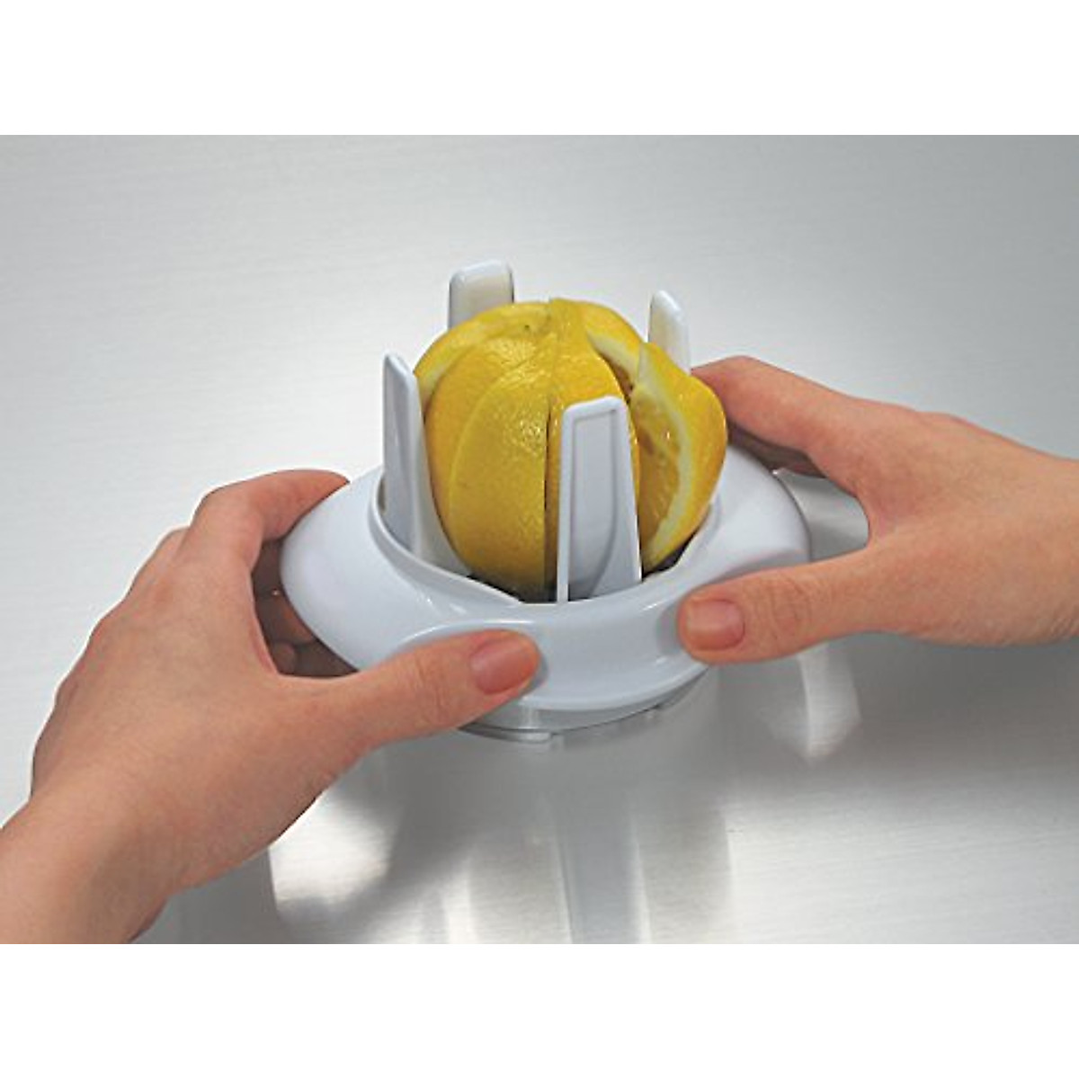 Simposh Lemon & Lime Wedge Slicer Cutter to Garnish Food Drink Corona Beer Tea Cocktails Oysters and More | Enjoy Slices of Lemon and Lime Wedges in Seconds