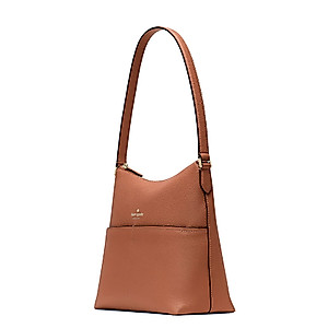 Kate Spade New York Kate Spade Bailey Textured Leather Shoulder Bag Purse Handbag, Warm Gingerbread