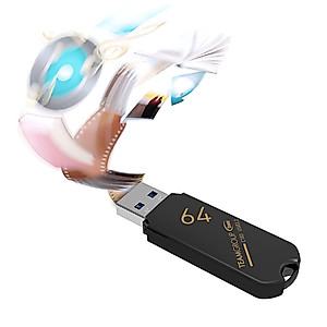 TEAMGROUP C183 128GB 2 Pack USB 3.2 Gen 1 USB 3.1/3.0 100MB/s Flash Thumb Drive External Data Storage Memory Stick Compatible with Computer/Laptop Black TC1833128GB22