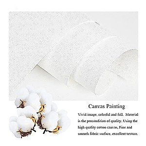 KEJPU Canvas Wall Art Modern Art Print Invictus Poem Print By William Ernest Henley,Invictus I Am The Master Of My Fate Painting Artwork Wall Decor For Home Office Wooden Frame Ready To Hang 8"X12"