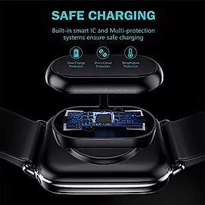 TUSITA Charger Compatible with Amazfit GTR 4, GTR 3, GTR 3 Pro, GTS 3, GTS 4, T-Rex 2 (1M,2-Pack)