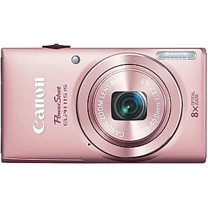 Canon PowerShot ELPH 115 is 16.0 MP Digital Camera with 8X Optical Zoom with a 28mm Wide-Angle Lens and 720p HD Video Recording (Pink)