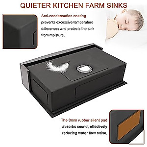 33 Farmhouse Kitchen Sink - Shinmou 33x22x9 Inch Apron Front Kitchen Sinks Stainless Steel Farm Sinks Single Bowl Workstation Kitchen Sink Basin