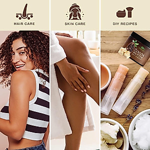 Cocoa Butter Raw Unrefined | Pure Ingredients | Body Moisturizer | Hydrate, Nourish & Soften Your Skin | Restore & Repair | Body Butter for Women & Men, All Skin Types 8 oz