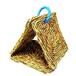 1465 Seagrass Tent hut Bird Toy Parrot cage Toys African Grey Amazon Conure. Quality Product Hand Made in The USA.