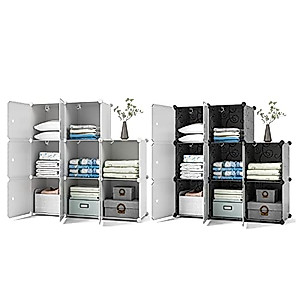 GIMTRR 8 White & Black Cube Storage Bundles