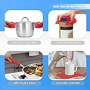 Dual Basket Silicone Air Fryer Liners Pack of 4, Reusable, with Magnetic Cheat Sheet for Ninja Foodie/DUALZONE and Other Dual Basket Air Fryer Kitchen Accessories