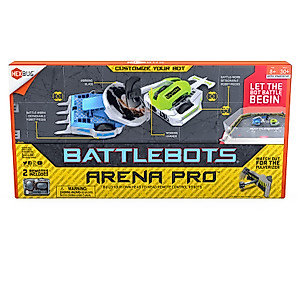 HEXBUG BattleBots Arena Pro, Remote Control Robot Toys for Kids with Over 100 Configurations, STEM Toys for Boys & Girls Ages 8 & Up, Batteries Included