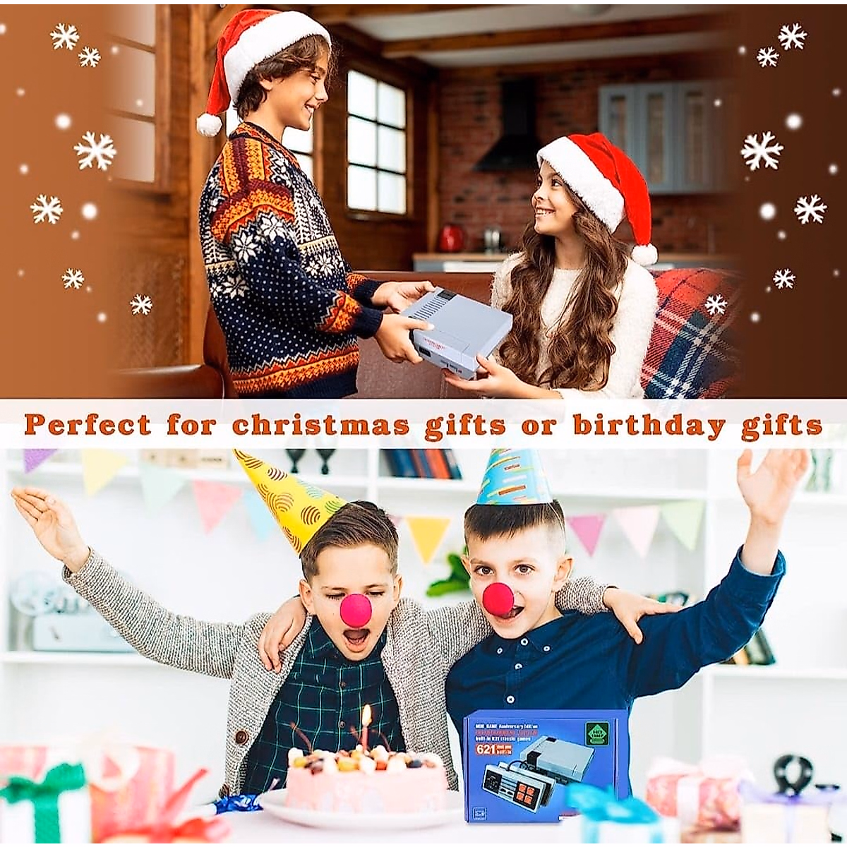 Mini Classic Retro Game Console: Video Games System HDMI 621 Games and 2 Handheld Controllers - Old Arcade Games Consoles Plug and Play Video Games for TV- Gift for Kids Boy Adults