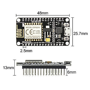 KeeYees 3pcs ESP8266 ESP-12E Development Board WiFi WLAN Wireless Module CP2102 for NodeMCU for ESP-12E for Arduino