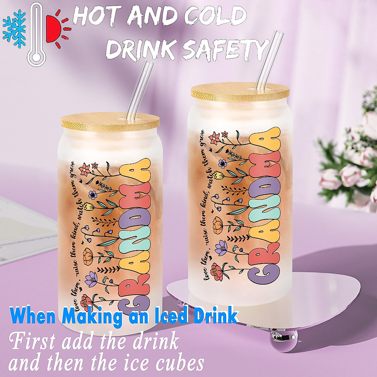 Grandma Gifts, Christmas Birthday Gifts for Grandma, Mothers Day Thanksgiving Ideas Gifts for Grandma Basket Set of 5 from Granddaughter Grandson