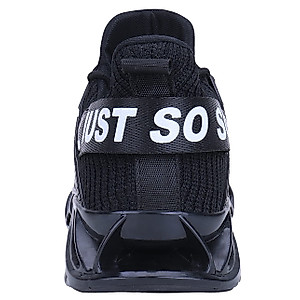 WONESION Mens Breathable Walking Tennis Running Shoes Blade Slip on Casual Fashion Sneakers