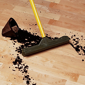 Sweepa Rubber Broom. Dutch Rubber Broom. Rubber Bristle Broom. (51" Pole w/Head-12)