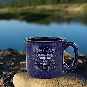 Bad Bananas Farewell Gifts For Coworkers - 15oz Campfire Coffee Mug - Congratulations on Quitting Your Job - Coworker Leaving Gifts for Women, Men, Colleagues