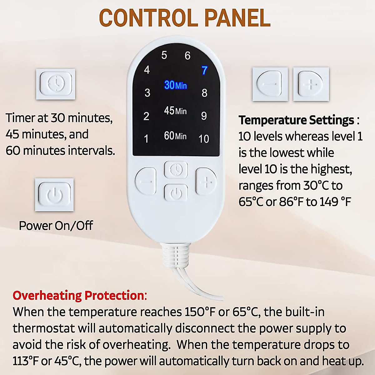 Electric Thermal Heat Cap Corded for Deep Conditioning Nourishing Hair Therapy Treatment -Moisturizes, Repairs Dry, Damaged Hair into Smooth, Shiny, Frizz-Free