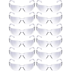 Frienda 24 Pieces Polycarbonate Eyewear Glasses Impact Resistant Lens, One Size for Eyes(Clear)