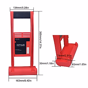 Drywall Carrier, 2 Pcs Panel Carrier, Plywood Lifting Tool, Panel Mover Plywood Carrier Heavy Duty Drywall Carrier Panel Mover Set 80KG Load Capacity (2 Pieces)