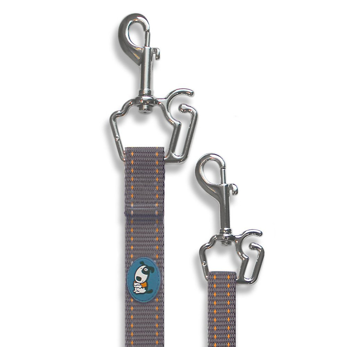 ThunderLeash No-Pull Dog Leash (Large (Over 25 lbs), Grey)