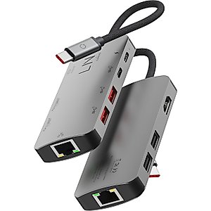 LINQ byELEMENTS LQ48022 8-in-1 8K Pro Studio SSD USB-C Multiport Hub