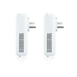 Zyxel AV2000 Powerline Ethernet Adapter Kit | Pass-Thru Power | Plug & Play | MIMO | HomePlug AV2 | 2 x GbE | Ideal for Smart TVs, On-Line Games, 4K Streaming | Brown Box Package | PLA5456BBKIT