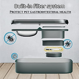 The Latest Aarpurt Pet Food Bowl, Cat Water Bowl, Dog and Cat Feeder and Water Dispenser, Pet Feeding and Water All in Qne Bowl Suitable for Small and Medium-Sized Cats and Dogs