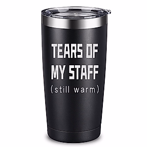 ARIABLE Tears of My Staff - Christmas Gifts for Boss from Employee - Best Gift Ideas for World Best Boss Ever, Assistant, Men, Birthday, Principal, Bosses Day, Office