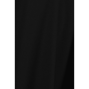 Two Piece Solid Long Sleeve Casual Blazer Relaxed A-Line Midi Skirt Black M