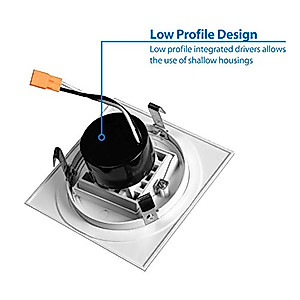 NICOR Lighting DQR4MA11202KWH LED Downlights, Matte White