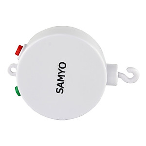 Samyo Baby Crib Baby Bedding Battery-Operated Musical Mobile Plays Twelve Tunes (Without Arm) SY-M01