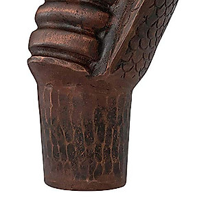 Premier Copper Products TH_COBRA 7.5-in Handcrafted Copper Cobra Beer Tap Handle