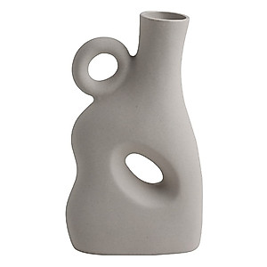 IMIKEYA 1pc Vase Abstract Art Planter Pot for Plants Indoor Flower Pots for Indoor Plants Ceramic Irregular Flowerpot Decorative Succulent Plants Office Ceramics Flower Arrangement Flowers